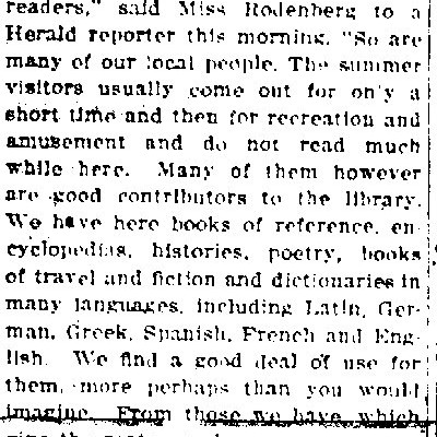 History of Our Libraries